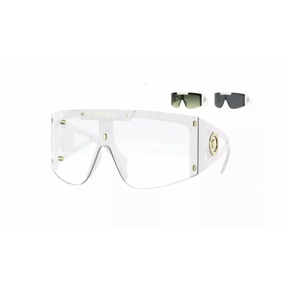 Versace | Accessories | Brand New Versace Sunglasses Ve4393 4 1w White Transparent Woman | Poshmark